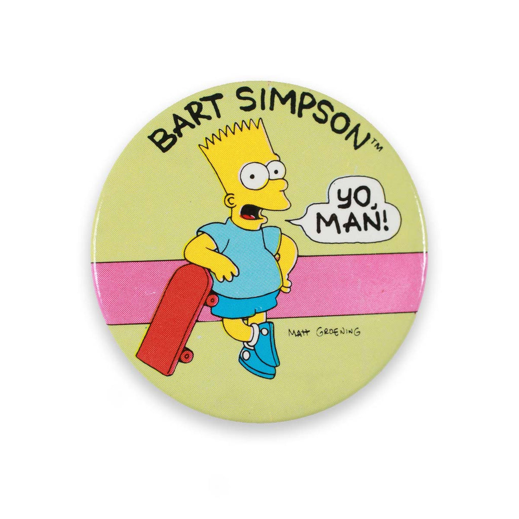 Vintage Bart Simpson "Yo Man" Pin 1989 – THEORIES OF ATLANTIS